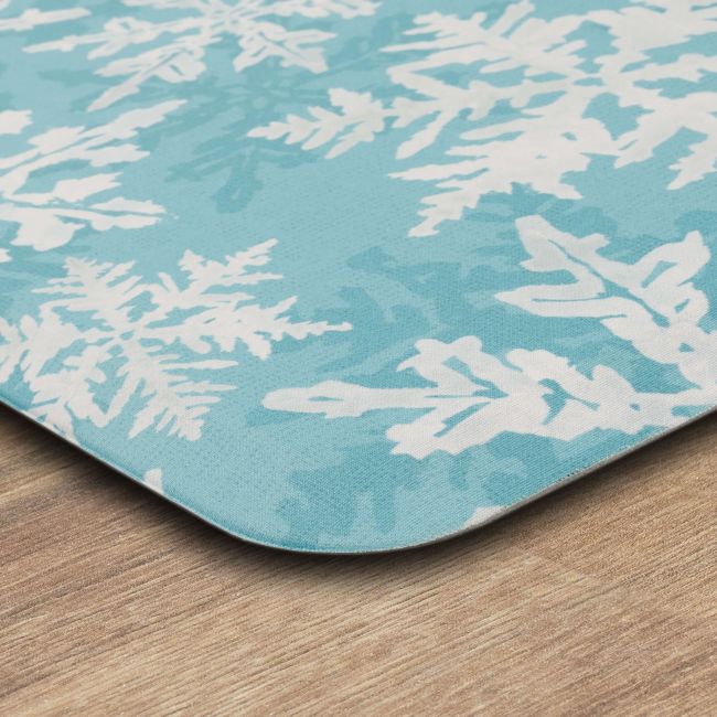 Mohawk Home - Dri-Pro Deluxe Cushion Mat - Holiday Flakes Teal Teal - 1 ...