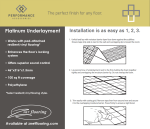 Mohawk's Performance Accessories - Platinum Fanfold Underlayment - 1 ...